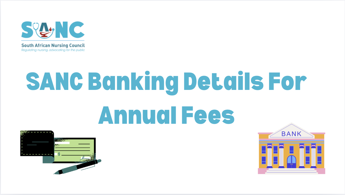 SANC Banking Details For Annual Fees