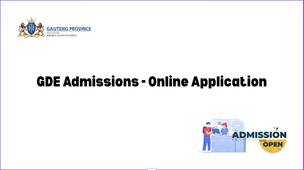 GDE Admissions 2025 - Online Application